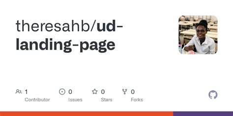 GitHub Theresahb Ud Landing Page
