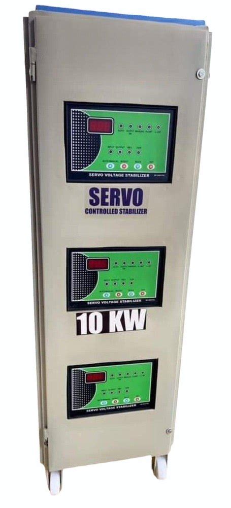 Three Phase Servo Controlled Voltage Stabilizer For Commercial At