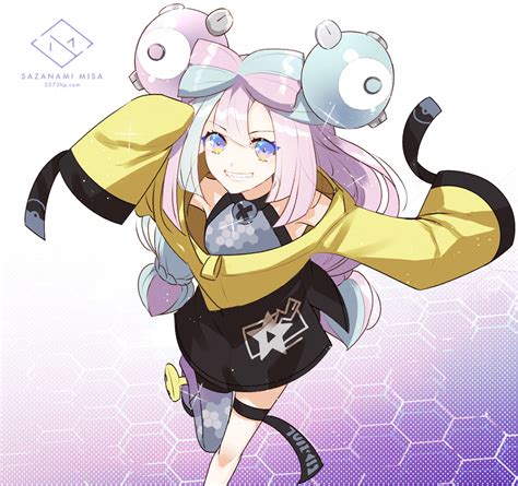 Sazanami Misa Iono Pokemon Magnemite Nintendo Pokemon Pokemon Sv 1girl Aqua Hair
