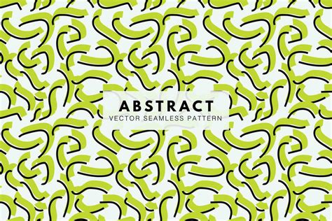 Curvy Green And Black Lines Abstract Seamless Repeating Pattern 23861511 Vector Art At Vecteezy
