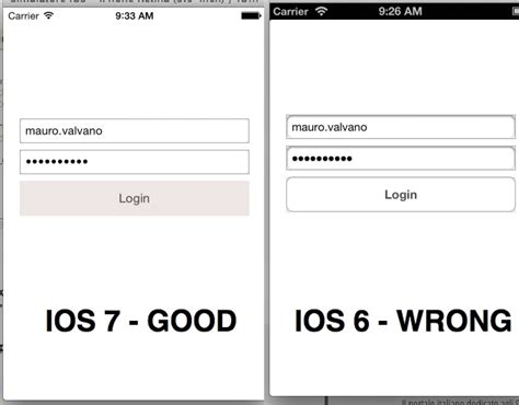 Iphone Style Controls On Ios 6 With Layers Are Wrong From Ios7