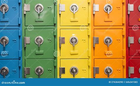 A School Locker With A Combination Lock Colors Created With Generative