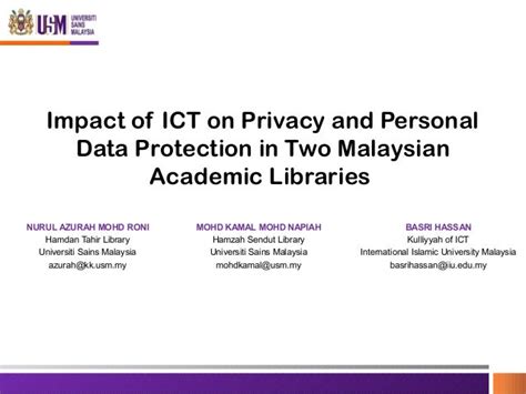 Impact Of Ict On Privacy And Personal Data