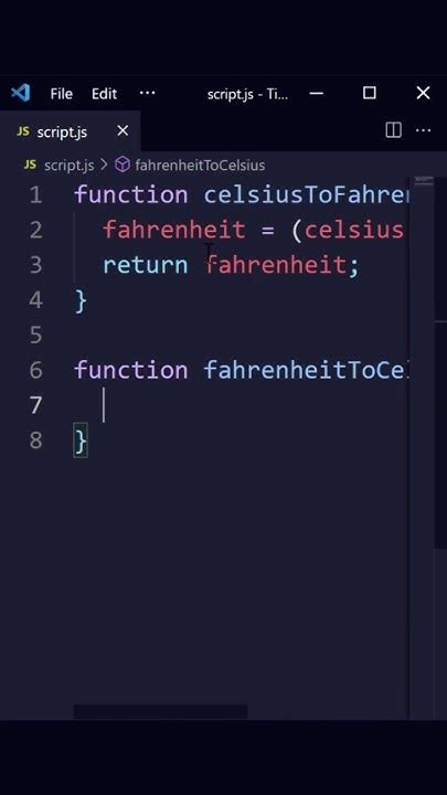 Javascript Tutorial Celsius To Fahrenheit Youtube