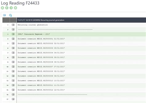 how to setup a recurring journal entry in sage x3