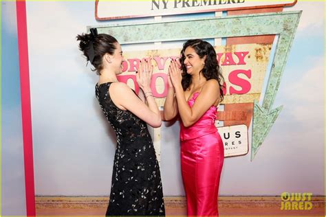 Beanie Feldstein Margaret Qualley And Geraldine Viswanathan Arrive In
