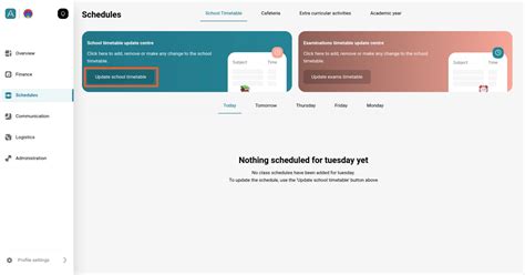 Create And Update Class Schedules