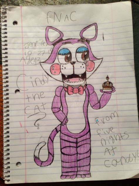 My Drawings Part2 Cindy The Cat From Fnac Wattpad