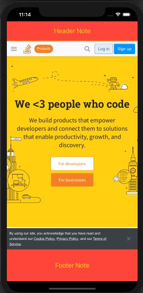Ios Customize Content Add Footer And Header Note In Swiftui Webview