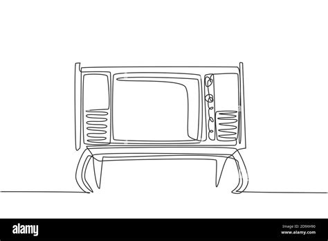 Vintage Tv Drawing