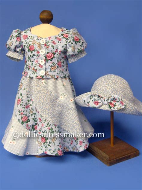 Julie • Ivy Swirl Skirt Blouse And Hat The Dollies Dressmaker