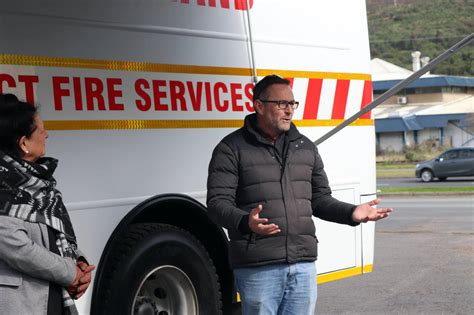 Fire Services Incident Command Bus Handover Cape Winelands District