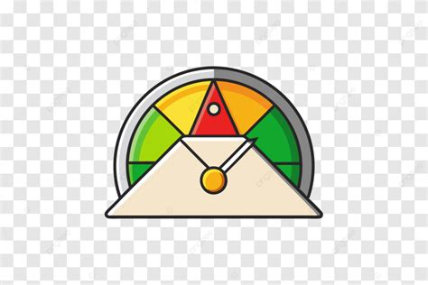 Fun And Vibrant Risk Meter Illustration Featuring A Semicircular Gauge