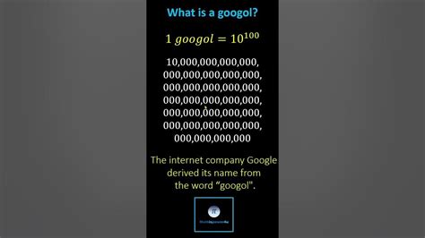 What Is A Googol Youtube