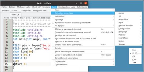 Copier Du Code Source Avec Sa Coloration Syntaxique Sous Ubuntu