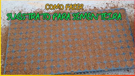 COMO FAZER SUBSTRATO PARA PLANTAR SEMENTES DE VERDURAS EM SEMENTEIRA
