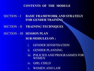 Gender Training Module PPT