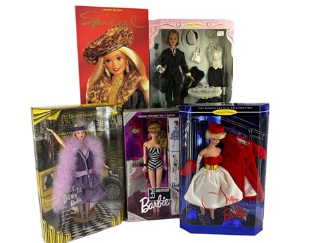 Lot 5 Limited And Collector Edition Barbies