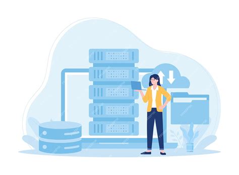 Premium Vector Dashboard Analytics Computer Performance Evaluation Concept Flat Illustration