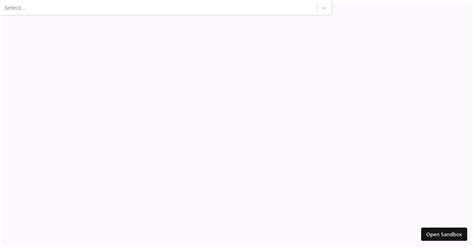 React Select Css Styling Forked Codesandbox