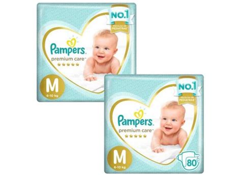 Fralda Pampers Premium Care Tamanho M 80 Unidades Peso Indicado 6
