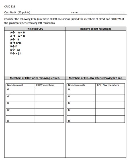Solved Remove All Left Recursions And Find The Members Of