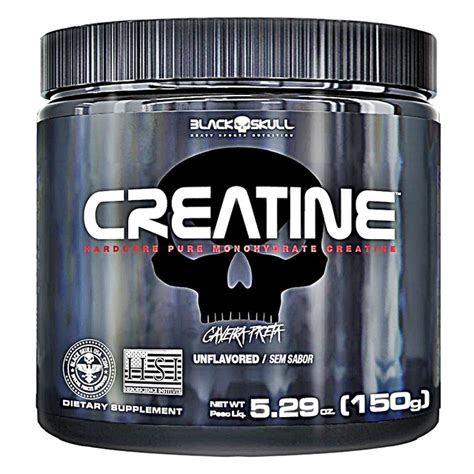 Creatina Pura Monohidratada 150g Black Skull R4 SUPLEMENTOS