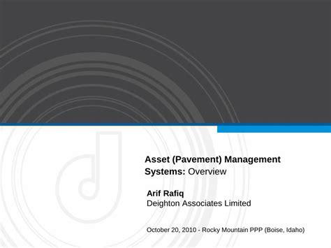 Pdf Asset Pavement Management Systems 2010 Rmwpp Pdf