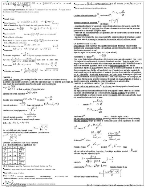 ADMS 2320 Study Guide Fall 2013 Final Covariance Lincoln Near