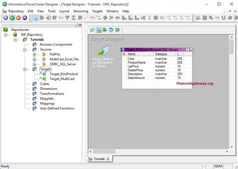 How To Create Target Table In Informatica