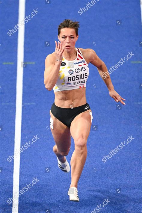 Belgian Rani Rosius Pictured Action During Redaktionelles Stockfoto