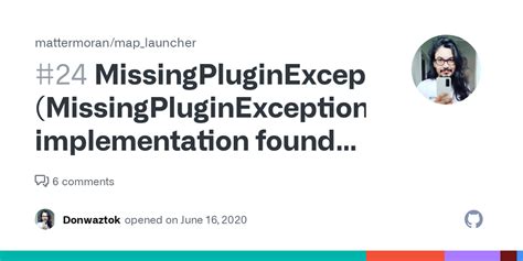 missingpluginexception missingpluginexception no implementation found