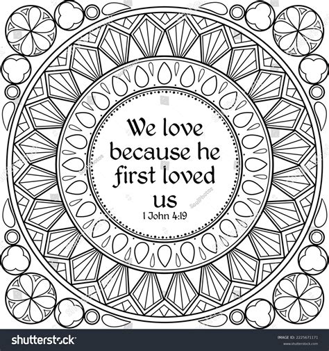 We Love Because He First Loved Stock Vector Royalty Free 2225671171