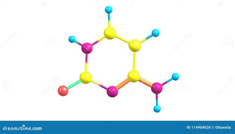 Cytosine C Cyt Nucleobase Chemical Formula And Skeletal Structure