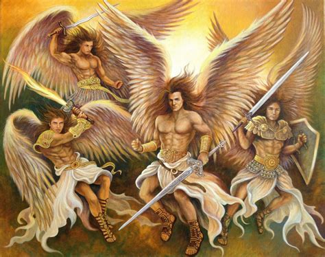 Wall Art Warrior Angels Print On Paper Angel Art Etsy Erzengel