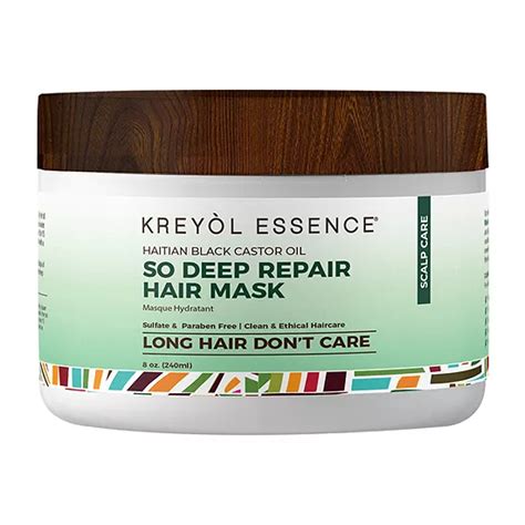 Kreyol Essence Haitian Black Castor Oil So Deep Repair Hair Mask 8 Oz