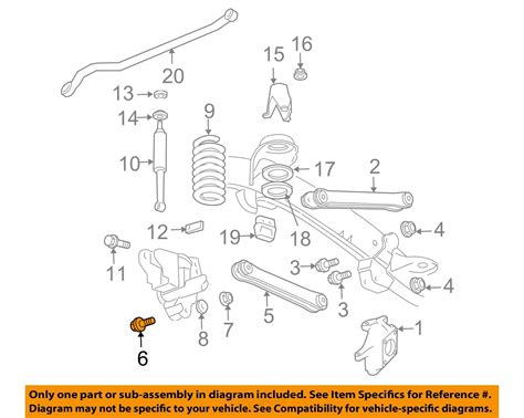 Chrysler Oem 03 15 2500 Upper Cntrl Arm Lower Bolt 6505444aa Ebay