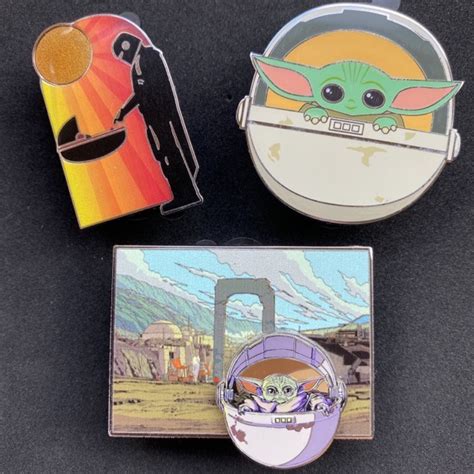 Star Wars The Mandalorian Booster Pin Set Disney Pins Blog