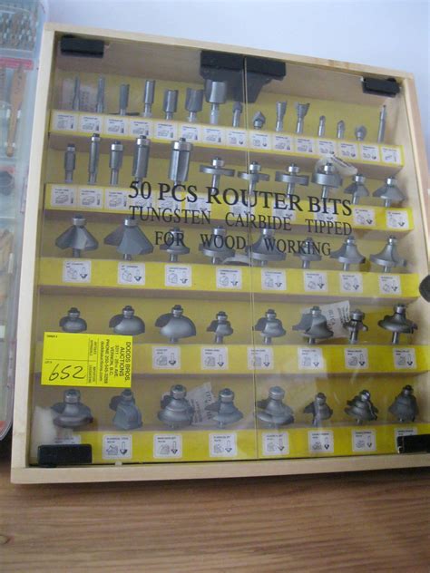 50 Piece Router Bit Set Dodds Auction