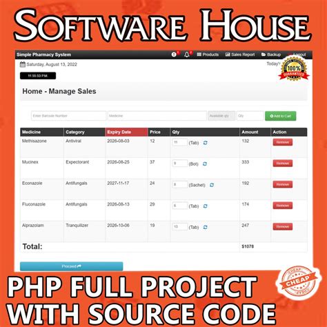 Simple Pharmacy Management System Full Php Project With Source Code