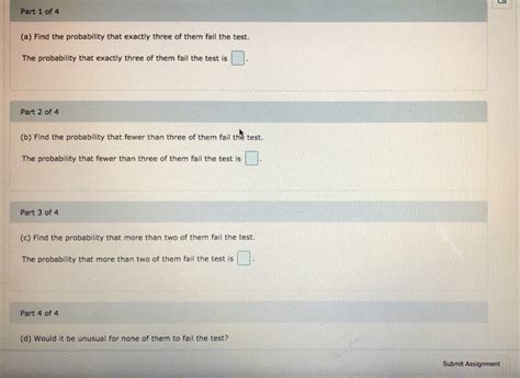 Solved Part Of A Find The Probability That Exactly Chegg