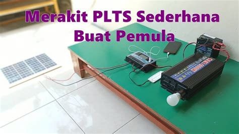 TUTORIAL CARA MERAKIT PLTS SEDERHANA YouTube