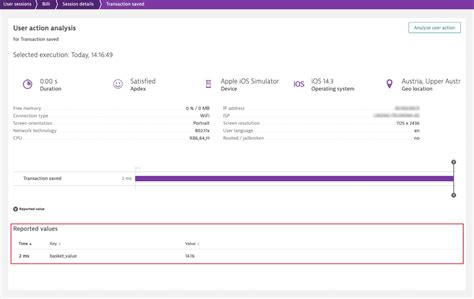 Define User Action And User Session Properties For Mobile Applications — Dynatrace Docs