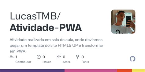 Github Lucastmbatividade Pwa Atividade Realizada Em Sala De Aula