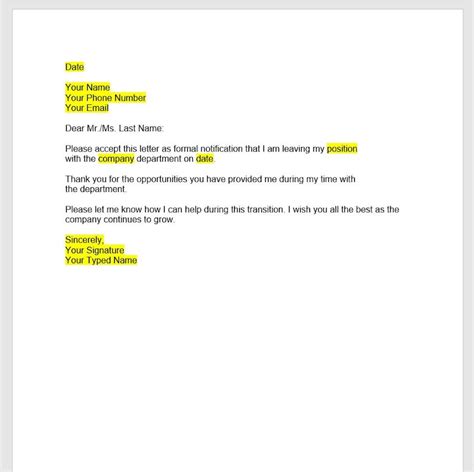 Resignation Letter Template Resignation Letter Resignation Template Resignation Letter Template Resignation Letter Resignation Template