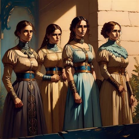 Four Captive Women From The Humphrey By Rachaeljanem On Deviantart