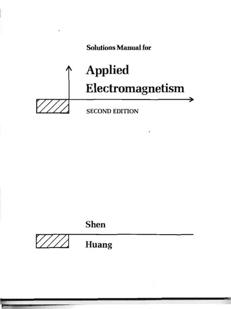 applied electromagnetism 2nd ed solutions manual pdf antenna