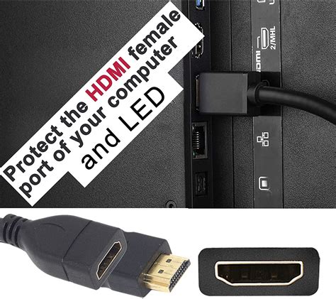 Dahsha Hdmi Male To Female Extension Cable Support 4k 3d Resolution