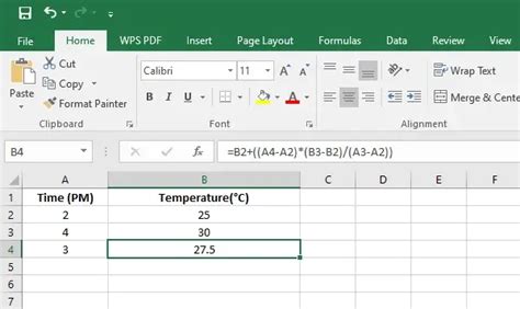 Linear Interpolation In Excel 4 Simple Ways