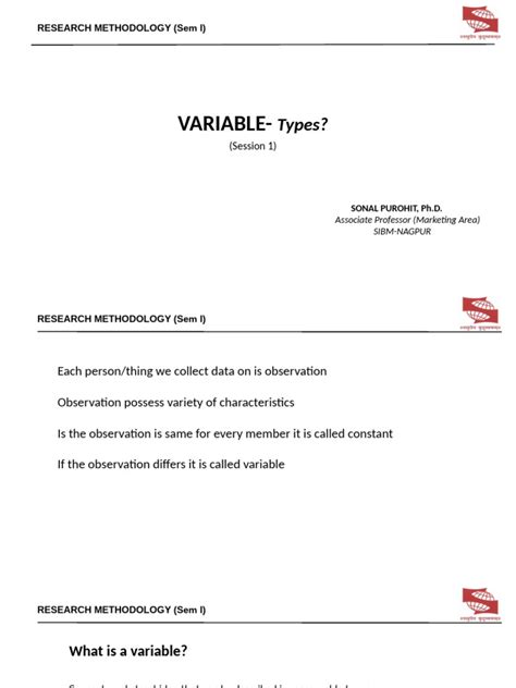 Types Of Variables Pdf Dependent And Independent Variables Categorical Variable